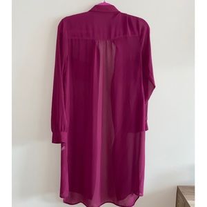 Trouve | Jackets & Coats | Pink Sheer Duster | Poshmark